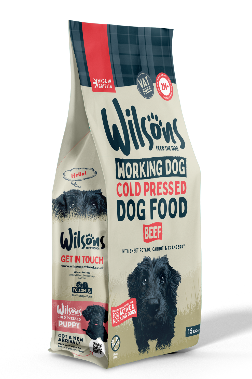 Wilsons Beef Cold Pressed Working Dog Food | This Is Not Kibble ...