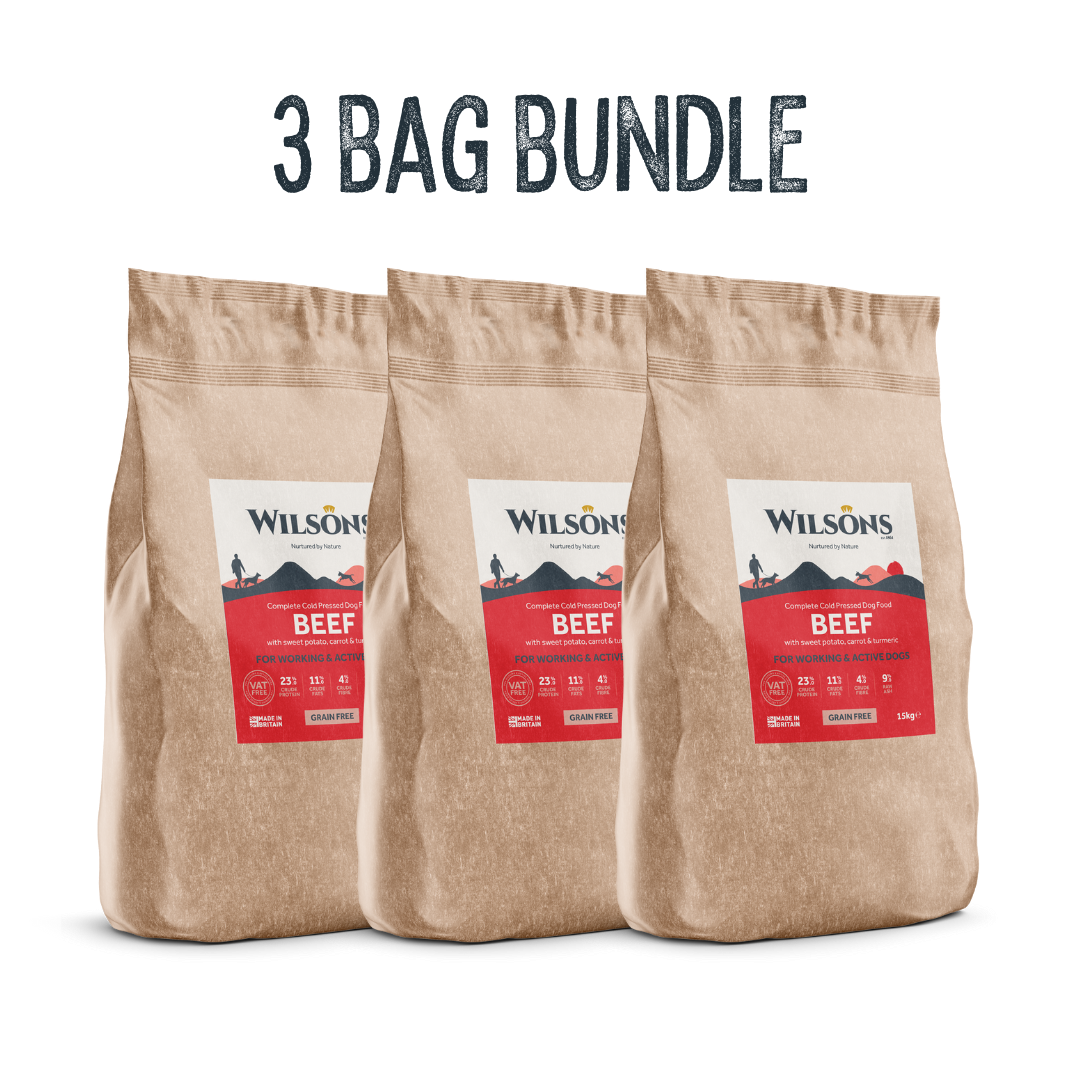 Wilsons Beef Cold Pressed Working Dog Food | Made in the UK | Wilsons ...