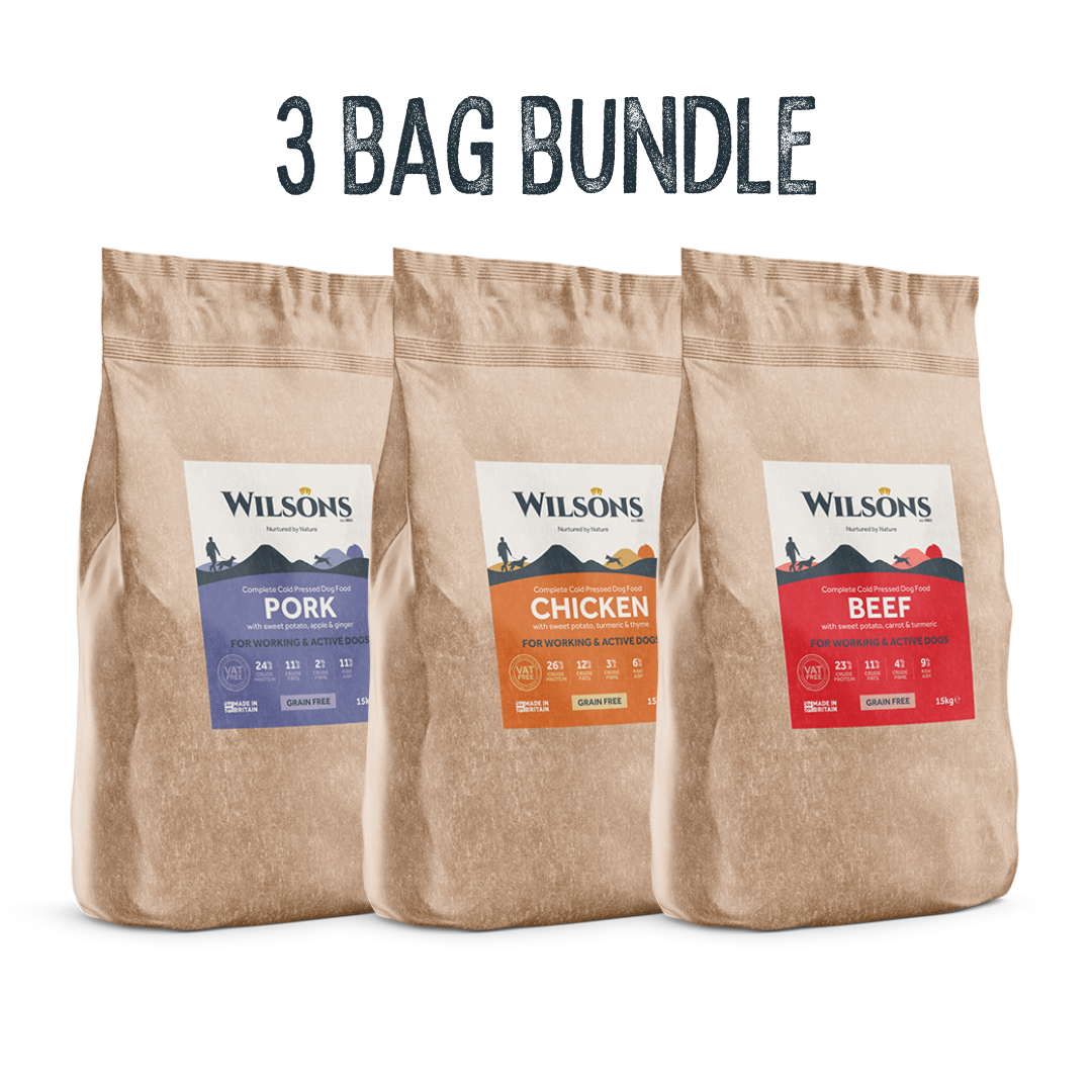 Wilsons Cold Pressed Working Dog Food Bundle | This Is Not Kibble ...